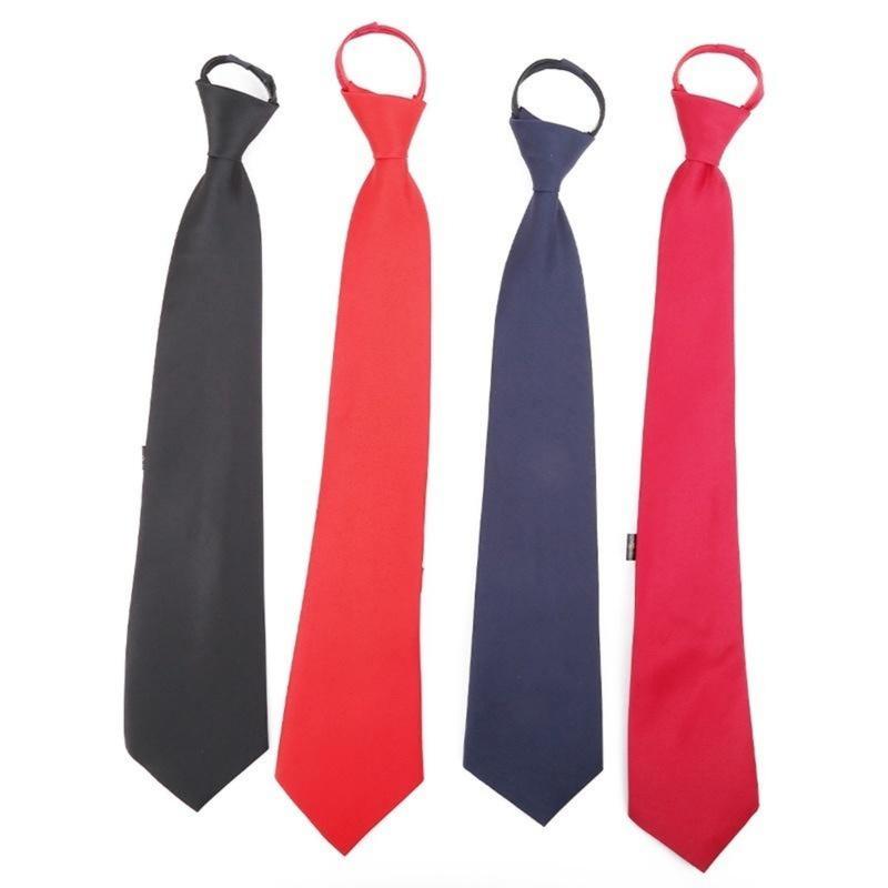 Adult Men Zip Tie Performance Show Tie Zipper Tie Necktie Solid ...
