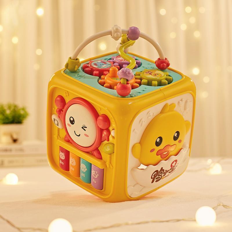 Yellow Duck Baby Hand Clap Drum Hexahedral Puzzle Toy 0-1 Year - TikTok ...