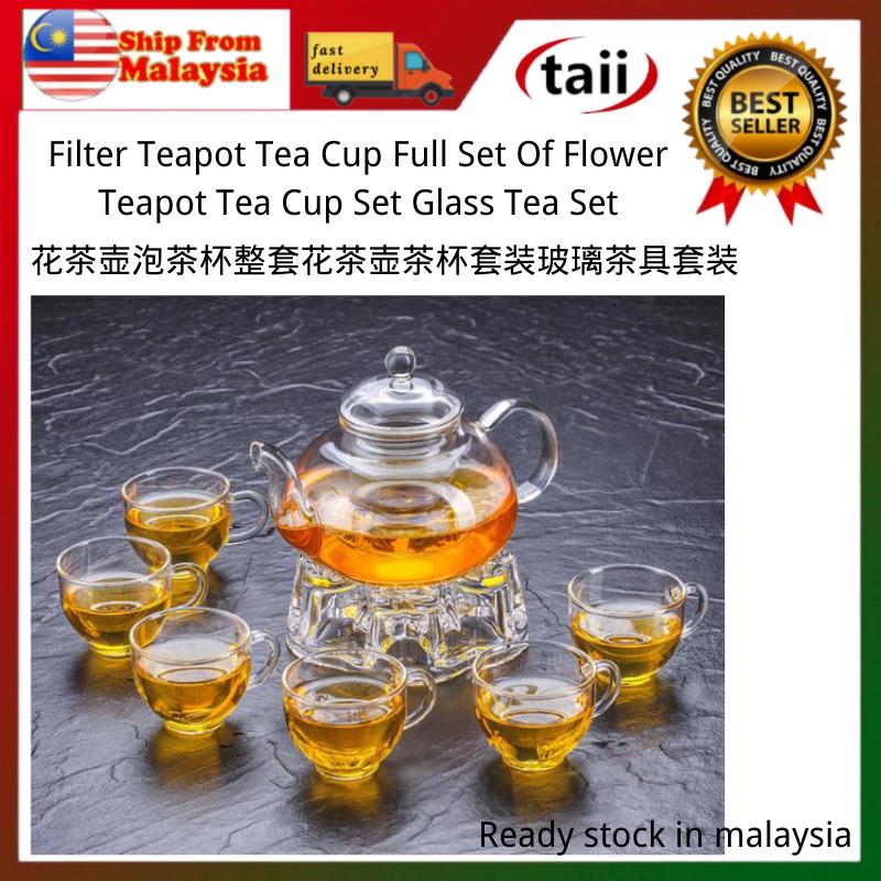 Taii Filter Teapot Tea Cup Full Set Of Flower Teapot Tea Cup - TikTok ...