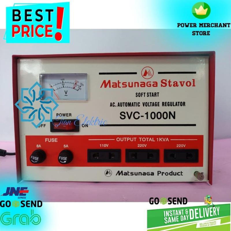 MATSUNAGA Stabilizer 1000 Watt / Stavol SVC-1000N - Shop | Tokopedia