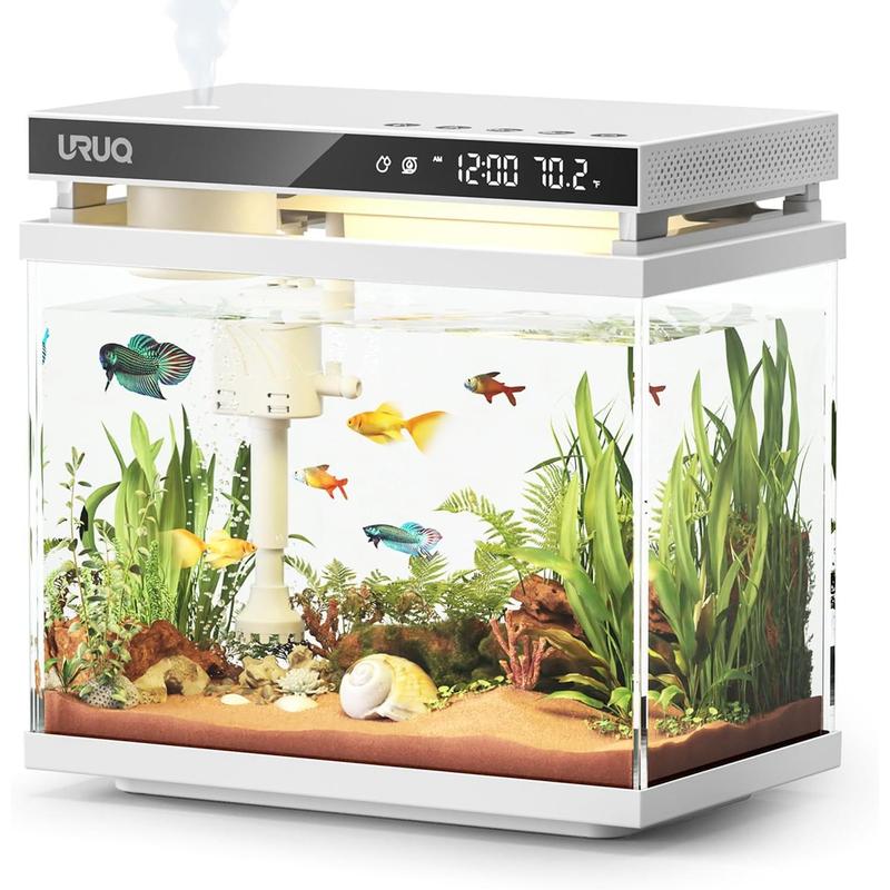 Fish Tank Smart Aquarium Kit: 2 Gallon Self Cleaning MultiLayer ...