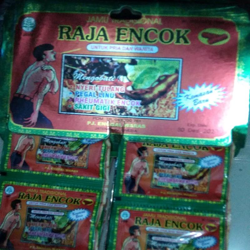 JAMU TRADISIONAL RAJA ENCOK KAPSUL HANGER ISI 20 SACHET UNTUK ENCOK ...