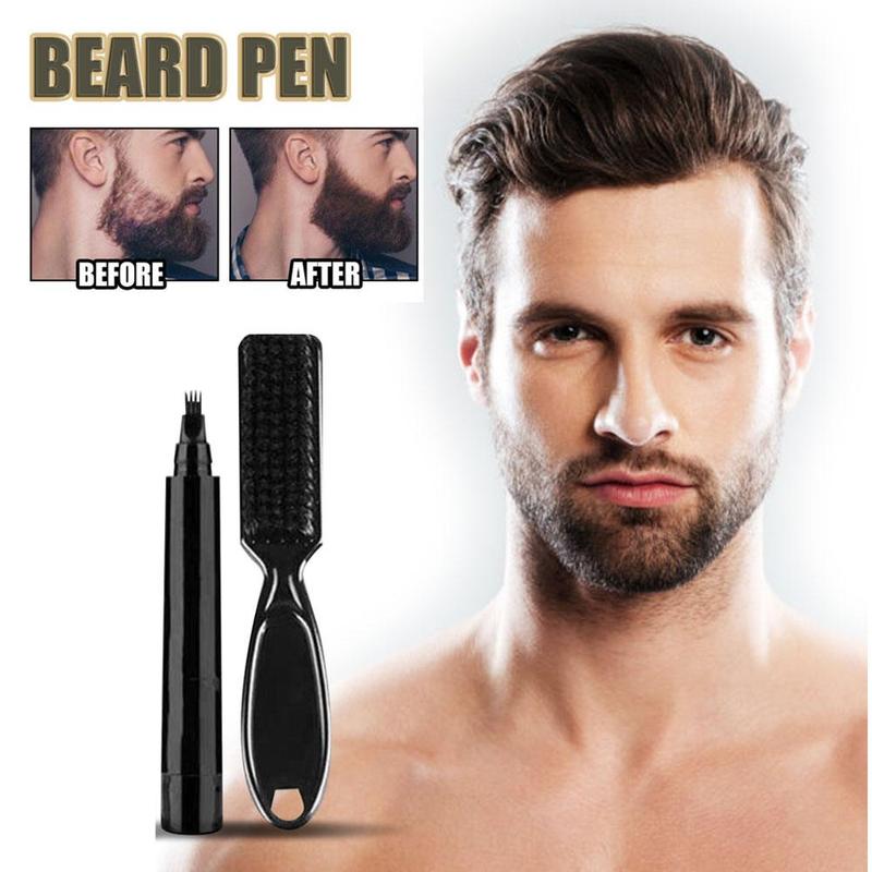 Beard Filler Pen Men Waterproof Beard Filler Pen With Brush Set ...