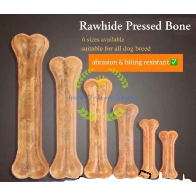 RAWHIDE PRESSED BONE for Dogs, Teeth Cleaning, Playing - TikTok Shop ...