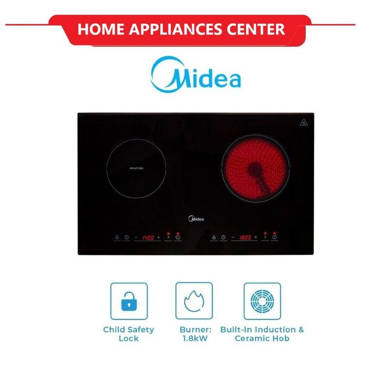 Midea Hybrid induction And Ceramic Cooktop (70 cm) MC-IHD361 - TikTok ...
