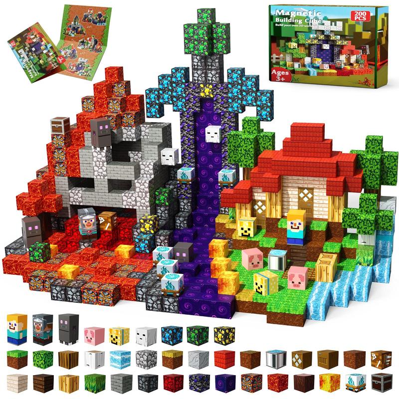 Magnetic Building Blocks-200PCS Magnetic Blocks Magnetic STEM - TikTok Shop