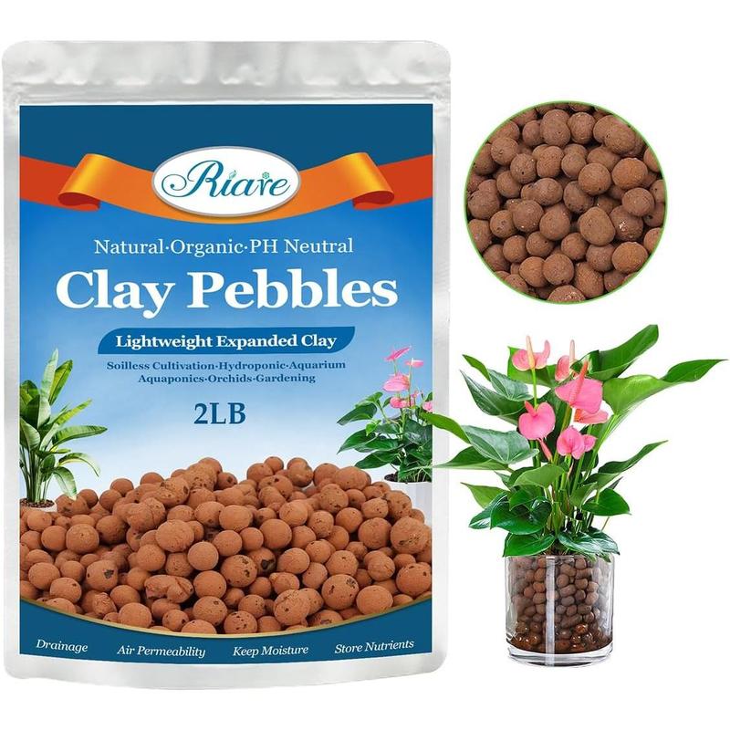 Organic Expanded Clay Pebbles Natural Leca Balls Lightweight Hydroponic ...