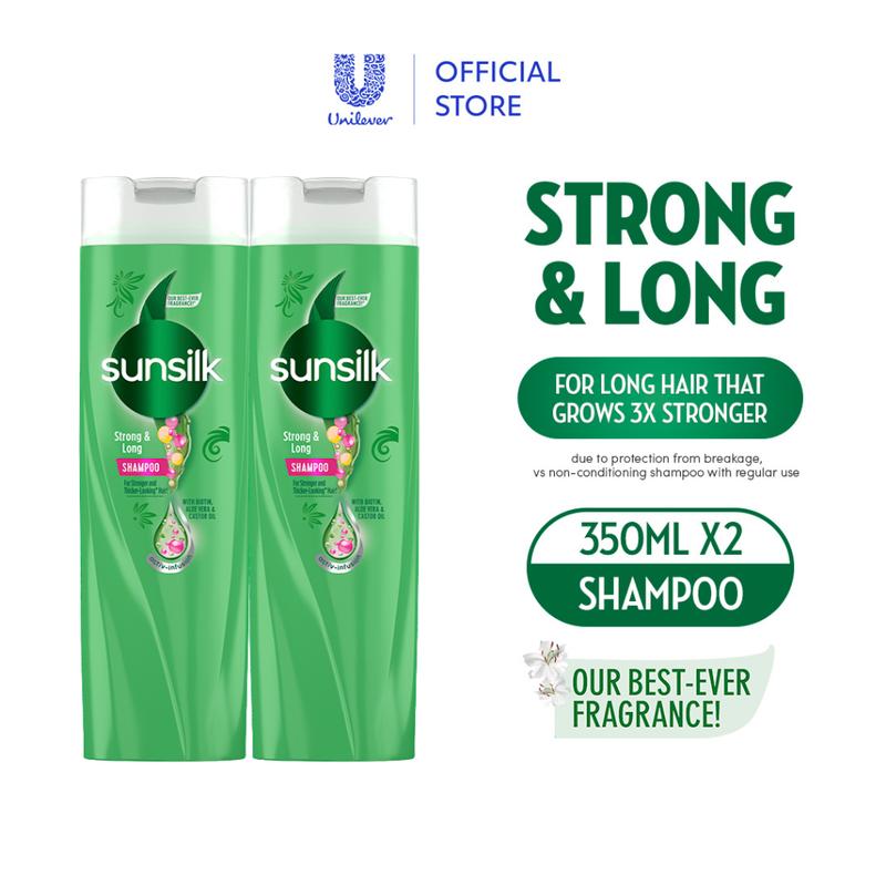 BUY 1 SUNSILK SH STRONG&LONG 350ML, GET 2ND AT 50% OFF - TikTok Shop ...