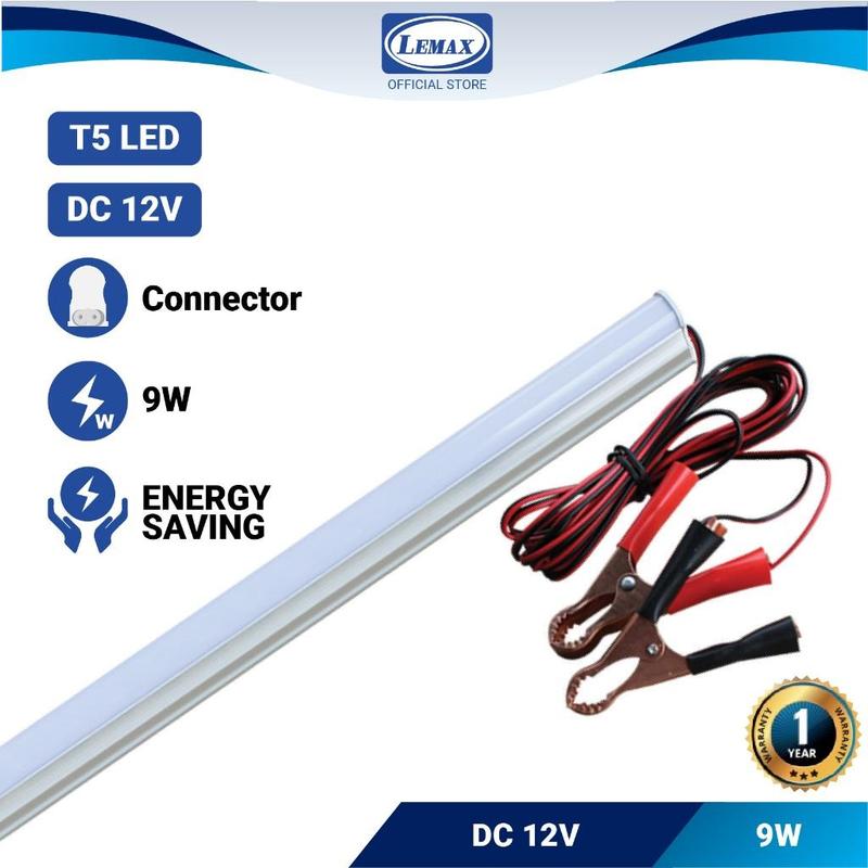 LEMAX 9W DC 12V T5 LED Fitting Tube Set With Clips 6400K White - TikTok ...