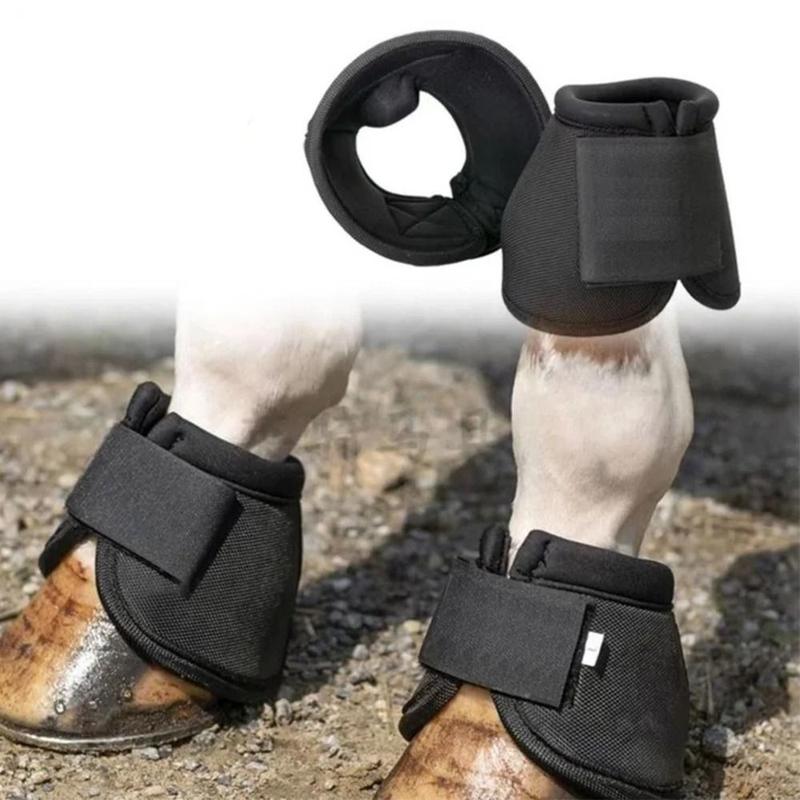 1pair Protective Gear Durable Horse Feet Guards Black Oxford - TikTok ...