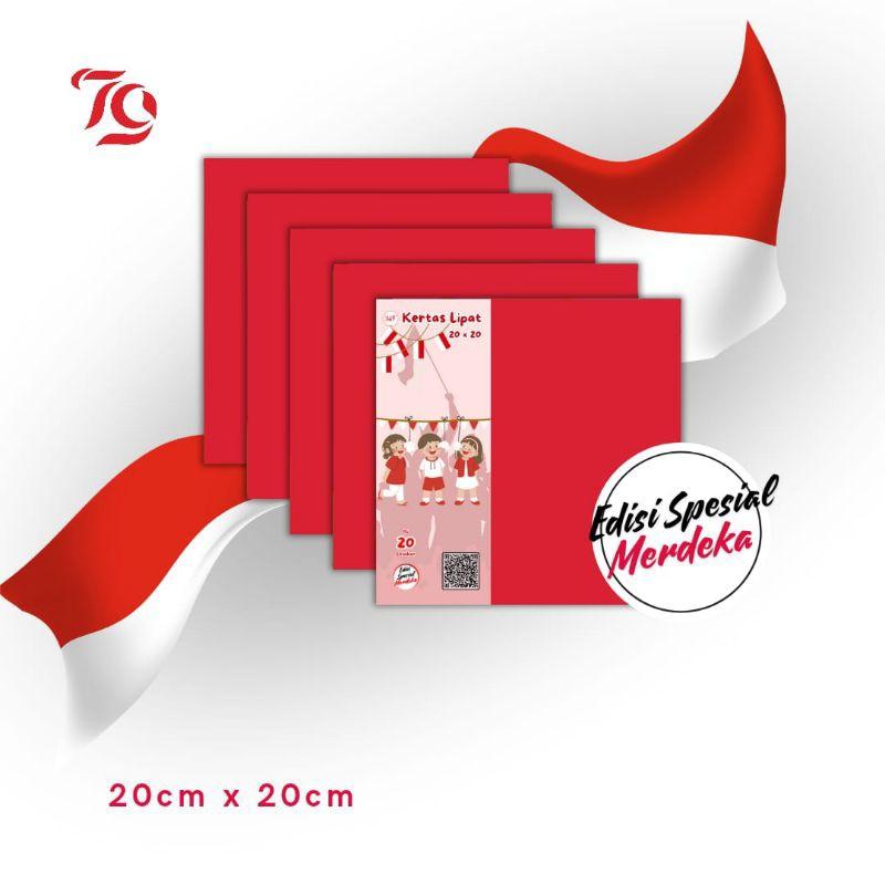 369 - Origami/Kertas Lipat Special Edition Warna Merah 17 agustus - Shop | Tokopedia