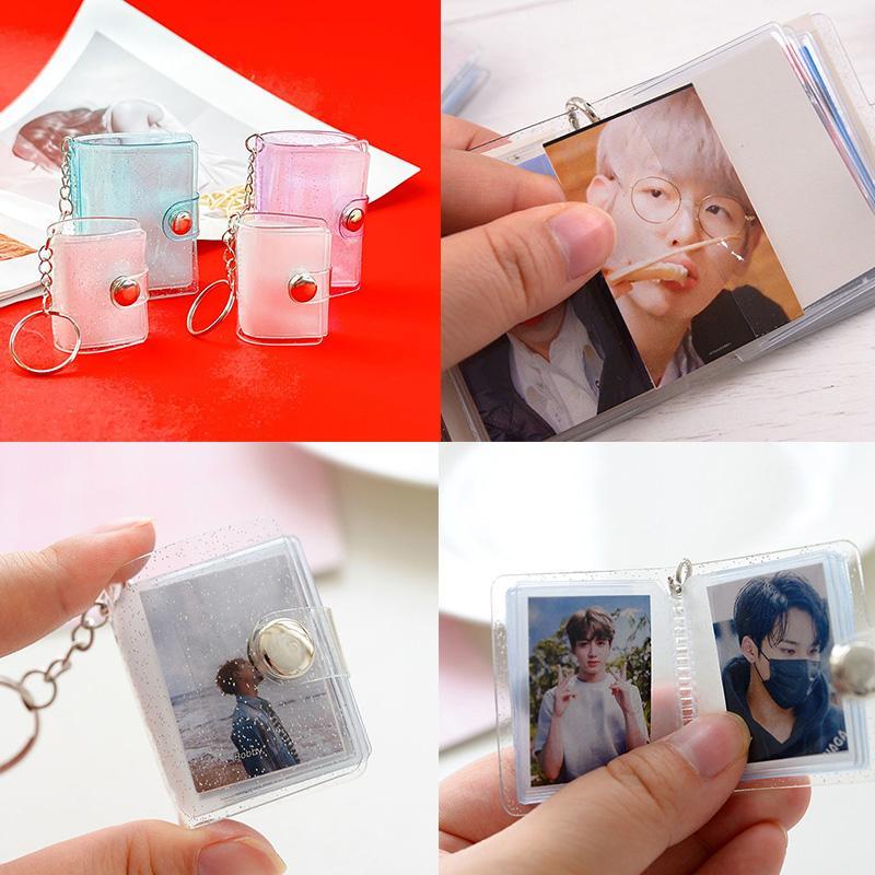 【Fulisa】Mini Photo Album Keychain Student Bag Interstitial Photo ...