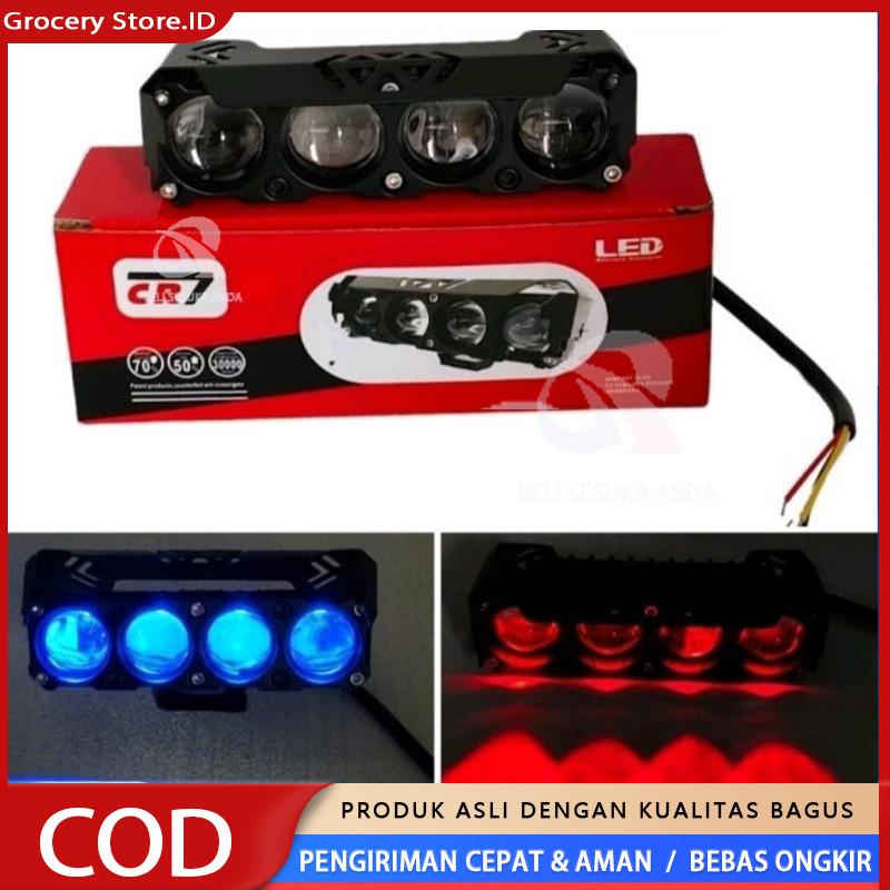 NEW Lampu Tembak 4 Mata CR7 Upgrade Plus Devil Full Alumunium ...