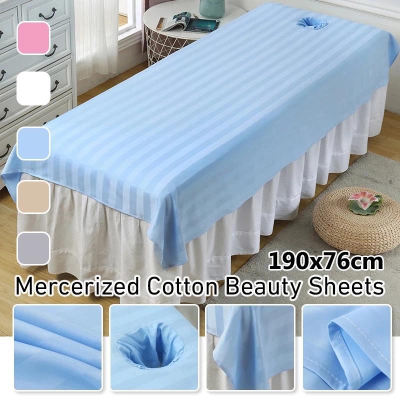 Beauty Massage Anti-Wrinkle Bed Sheet Striped Mercerized Cotton ...