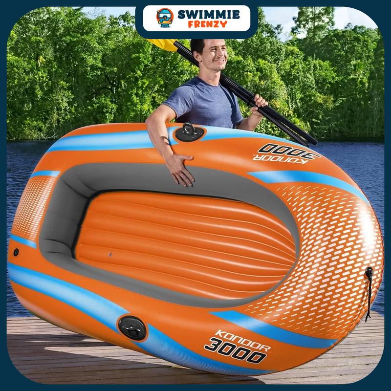 Bestway Kondor 1000 2000 3000 Person Kayak Raft PVC Boat Can - TikTok ...