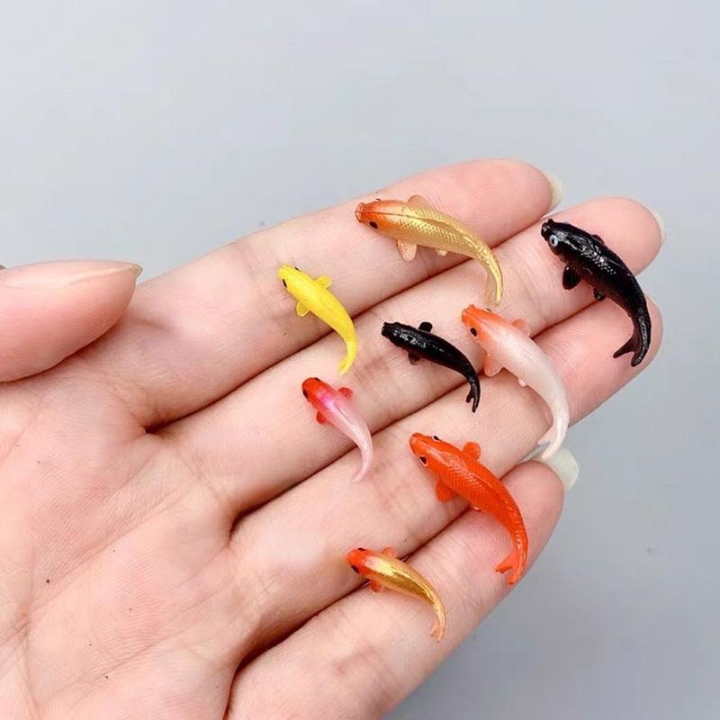 Model Ikan Emas Lembut, 3D, Hiasan Tangki Ikan Buatan Tangan Mini, Ikan ...