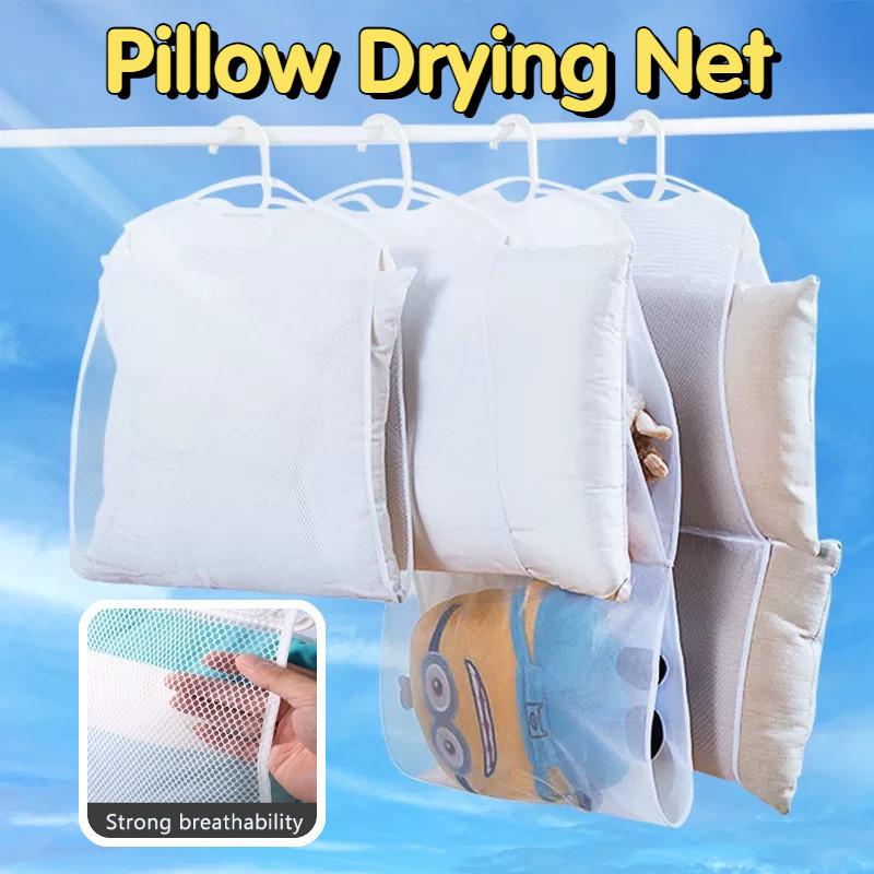 Pillow Drying Hanging Net Bag Doll Drying Folding Rack Household ...