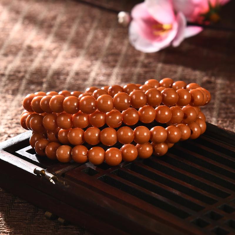 Tasbih Acrylic Bracelet Imitation Wood Imitation Bodhi Craft - TikTok ...