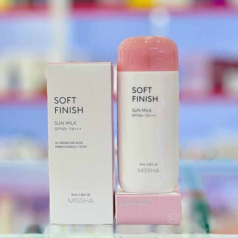 Kem Chống Nắng Missha Soft Finish Sun Milk SPF50 70ML - TikTok Shop Vietnam