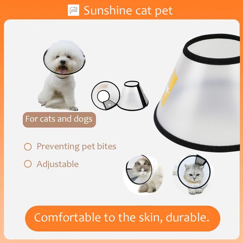 Pet Elizabeth Cone Electronic Collar dog and Cat Head Cover Anti-bite ...
