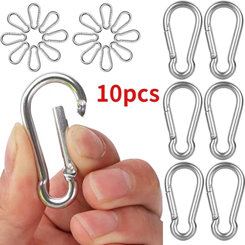 10Pcs Mini Alloy Spring Carabiner/D-ring Snap Hook Carabiner - TikTok ...