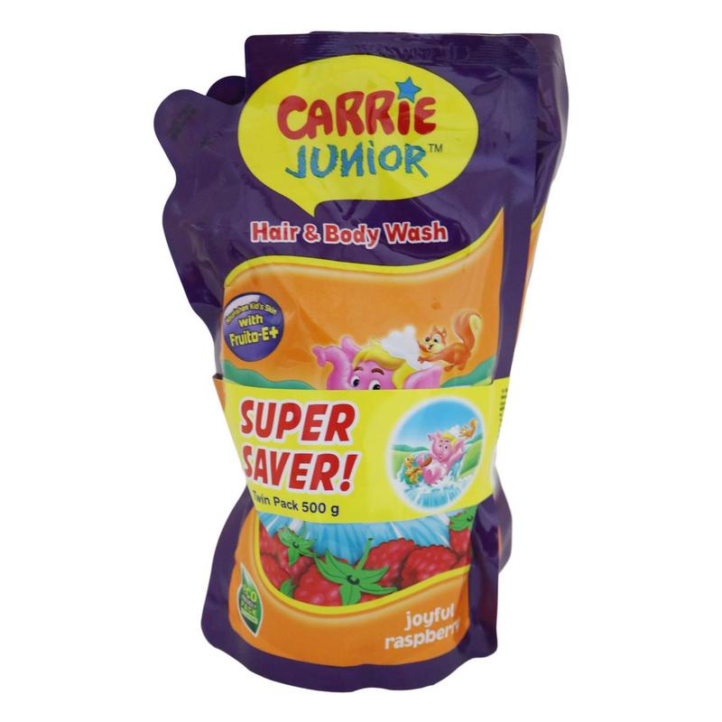 CARRIE JUNIOR HAIR&BODY WASH JOYFUL/RASPBERRY (POUCH) 2x500g - TikTok ...