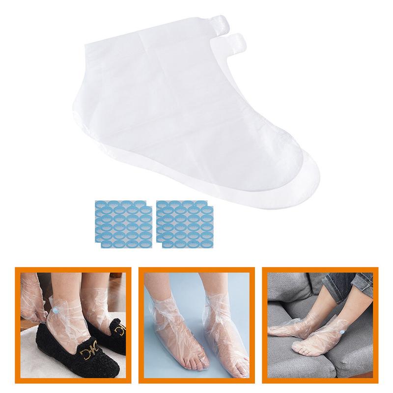 Disposable Foot Mask Clear Feet Cover Moisturizer Socks Pedicure ...