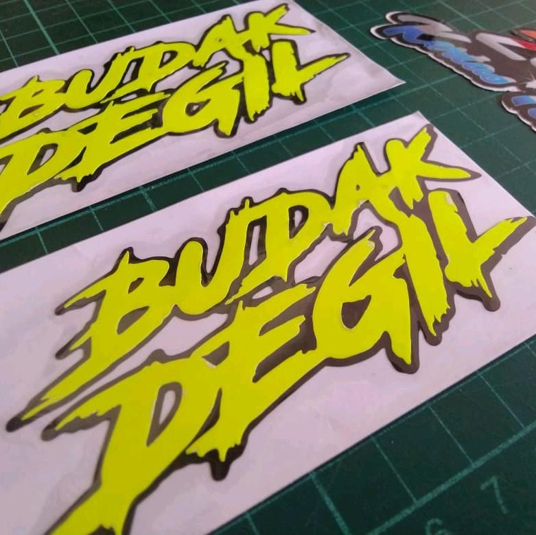 STICKERS BUDAK DEGIL STICKER CUTTING PANTUL CAHAYA - TikTok Shop Malaysia