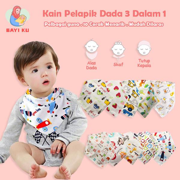 Hot ItemBandana Bib segitiga Bayi 100% Cotton Double-Sided Triangle ...