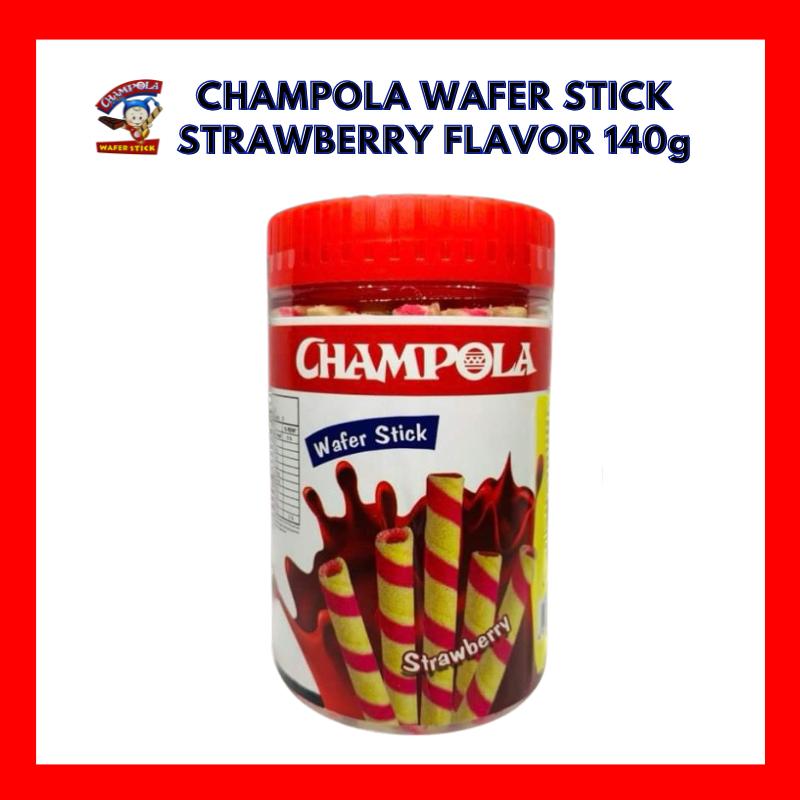 CHAMPOLA STRAWBERRY WAFER STICK 140g SNACK - TikTok Shop Philippines