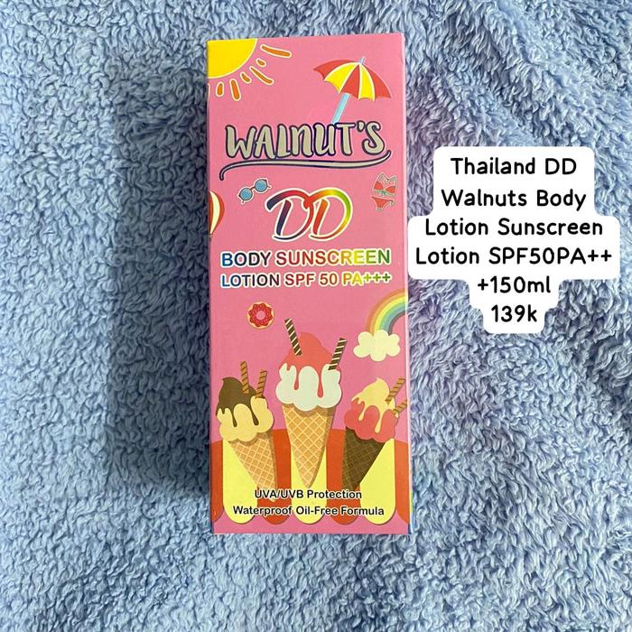 Jual [Thailand] Walnut DD body lotions sunscreen spf50, Tanpa Pengharum ...