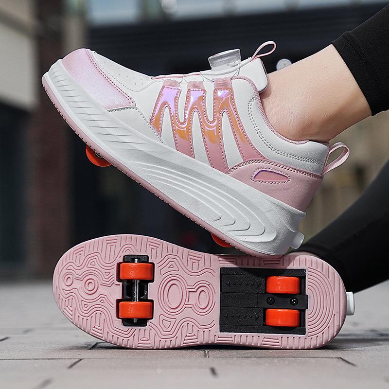 Four-Wheel Pulley Color Matching Heelys Trainers Sports Shoe - TikTok ...