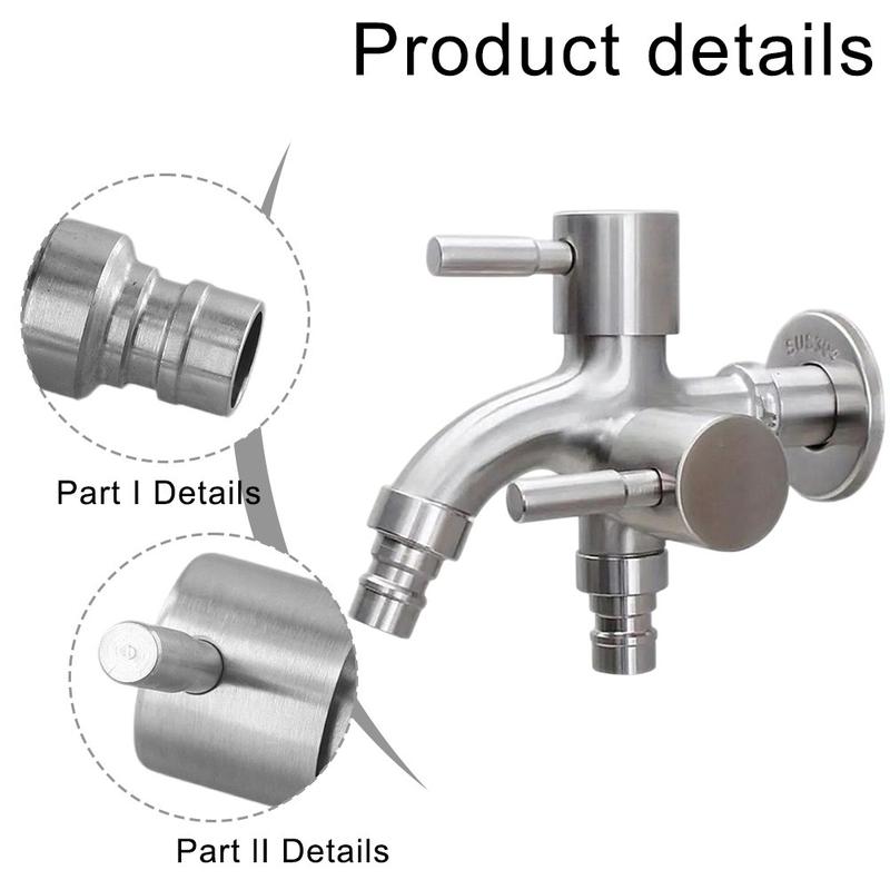 Washing machine faucet one inlet two outlet dual-use multifunctional ...