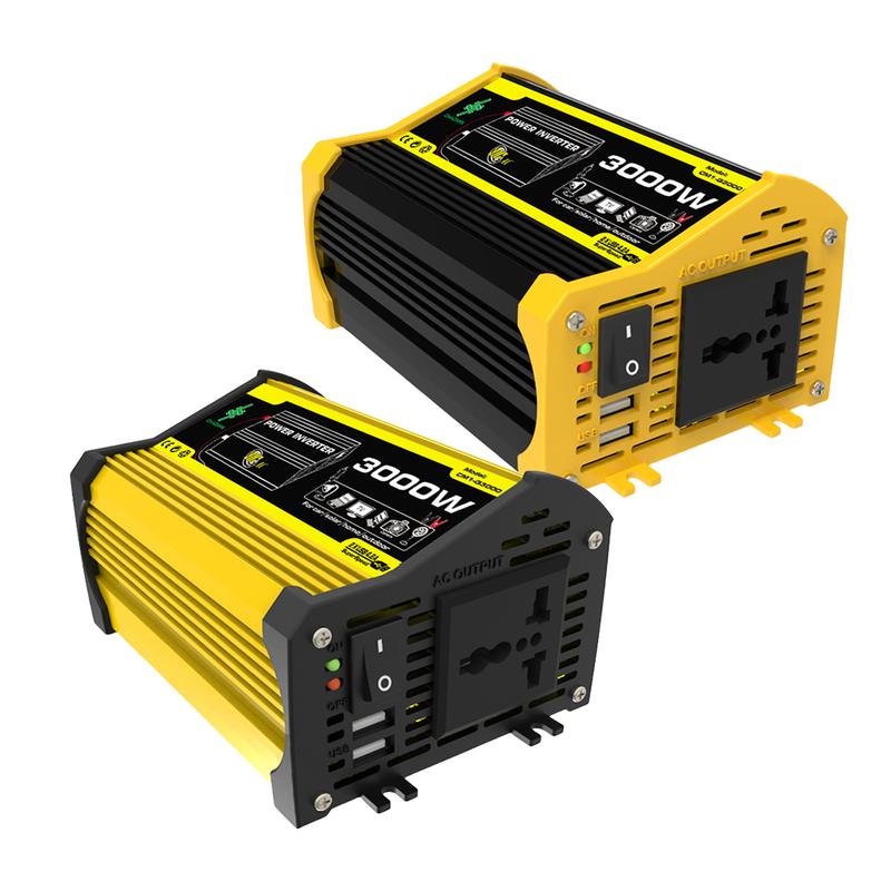 3000W Intelligent Power Inverter DC 12V To AC 110/220V Dual USB ...
