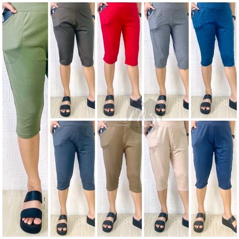 TOKONG SHORTS PLAIN COLOR PLUS SIZE FOR WOMEN CASUAL SHORTS YOGA ...