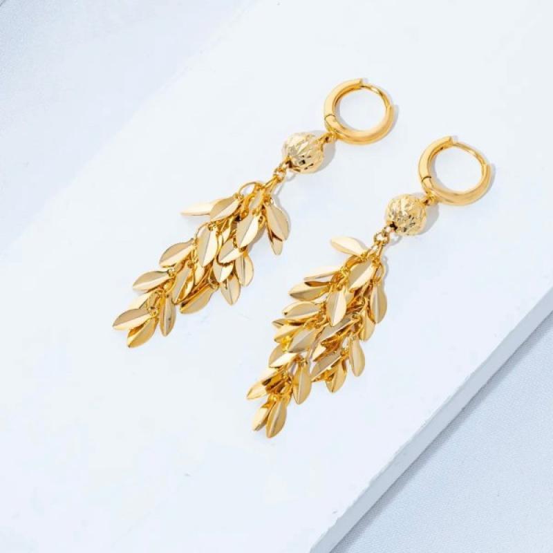 Subang Rumbai Gandum, Manik Bertuah, Hiasan Fesyen Earrings - TikTok ...
