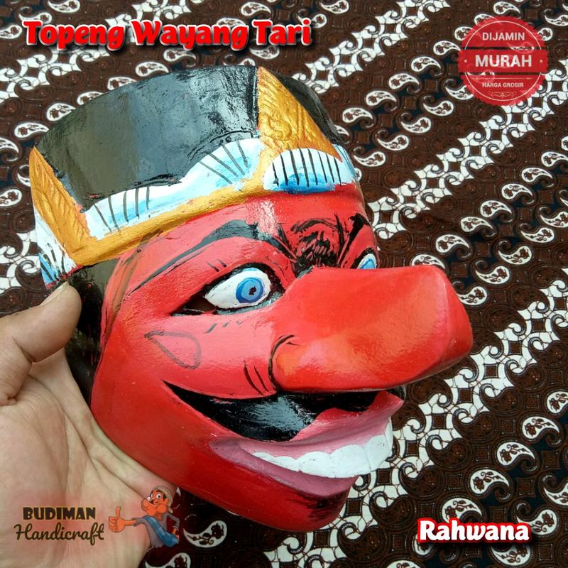 Topeng Wayang Tari Klana Karakter Rahwana - Shop | Tokopedia