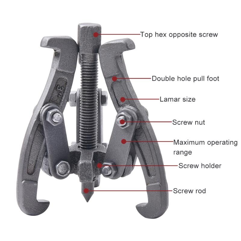 3 Jaw Gear Puller Performance Tool - 4" 6" 3 Jaw Universal Bearing ...