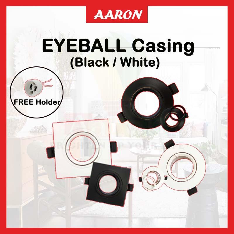 Eyeball Fitting Casing Gu10 Mr16 Downlight Round Square Whit - TikTok ...