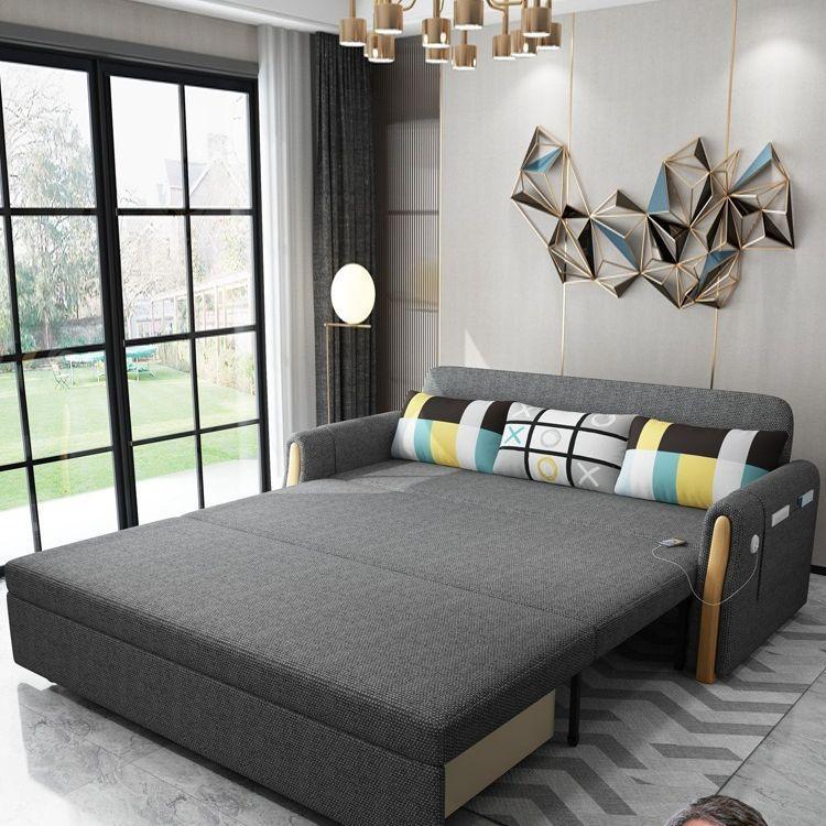 [Pre order]Fabric sofa bed, multi-functional foldable sofa, small ...