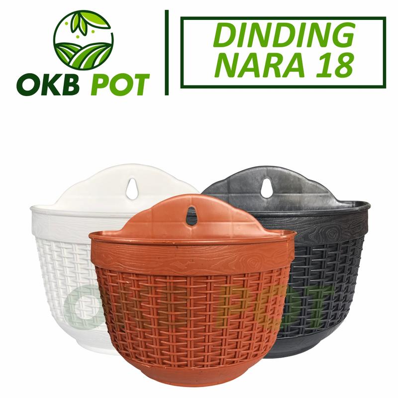 Pot Dinding Tempel Anyam Nara 18cm CJP - Pot Tanaman Hias Bunga - Shop ...