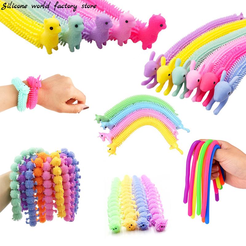 Silicone world Worm Noodle Stretch String TPR Rope Anti Stress Toys ...