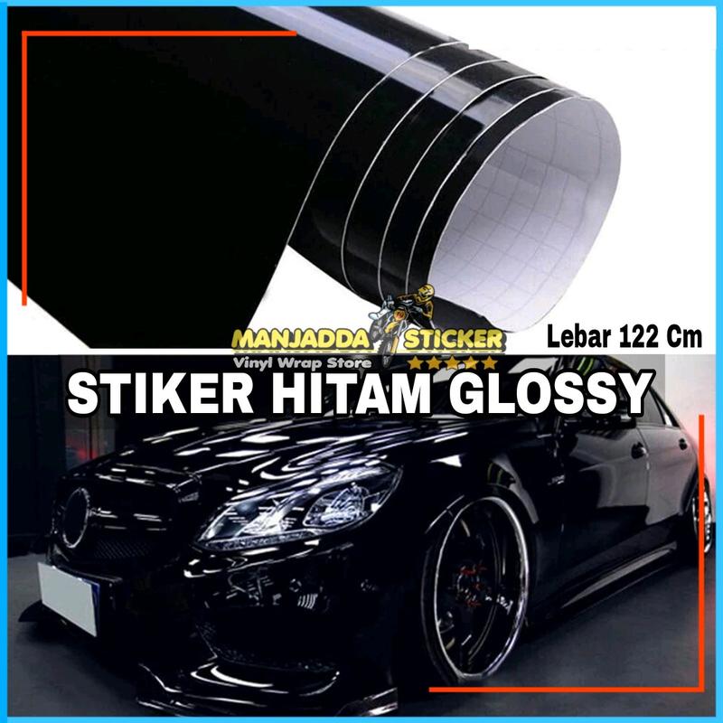 Stiker mobil skotlet hitam polos glossy mengkilat sticker scotlite ...