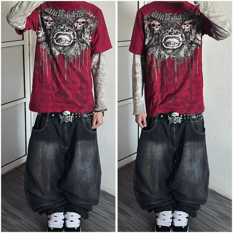Baju Atasan Retro, Kerosakan Y2K, Gaya Jalan Amerika Gothic, - TikTok ...