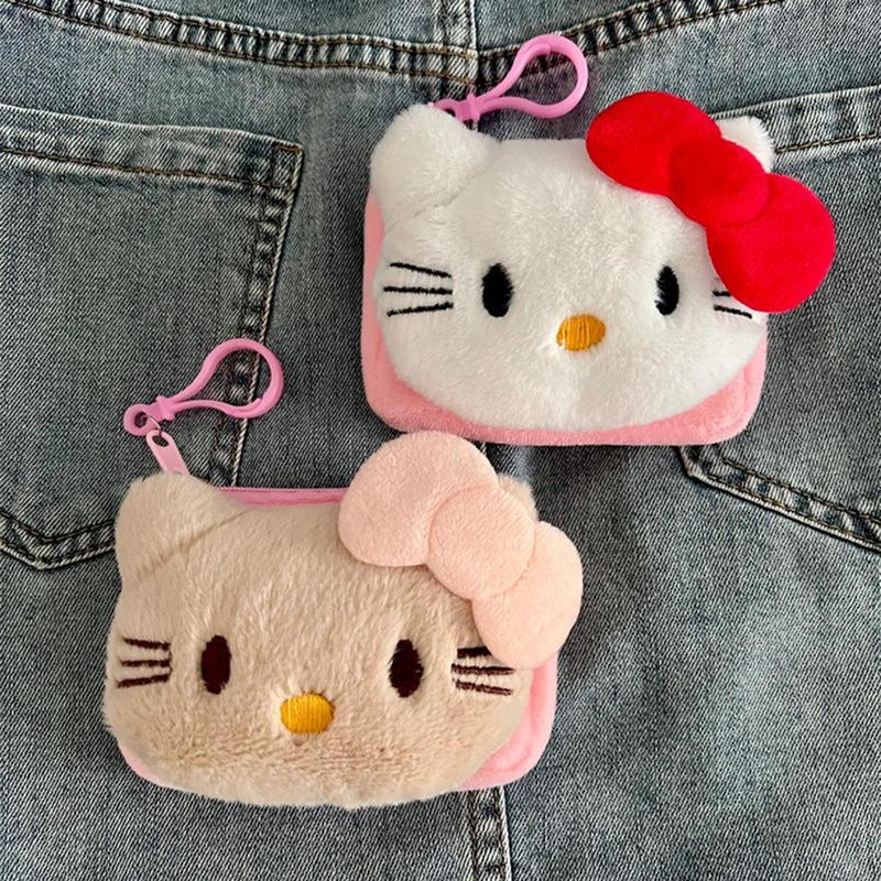 Plush Coin Purse Pendant Headphone Storage Bag Keychain Portable ...
