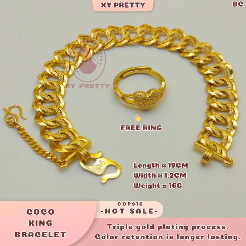 Coco King Classic Bracelet COP916 Length 19CM width 1.2CM weight ...