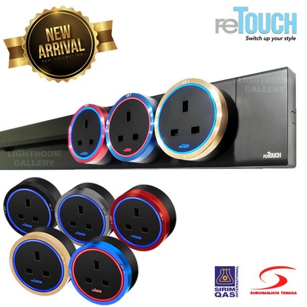 RETOUCH POWER TRACK SOCKET 13AMP / UNIVERSAL / DOUBLE USB / TYPE ...