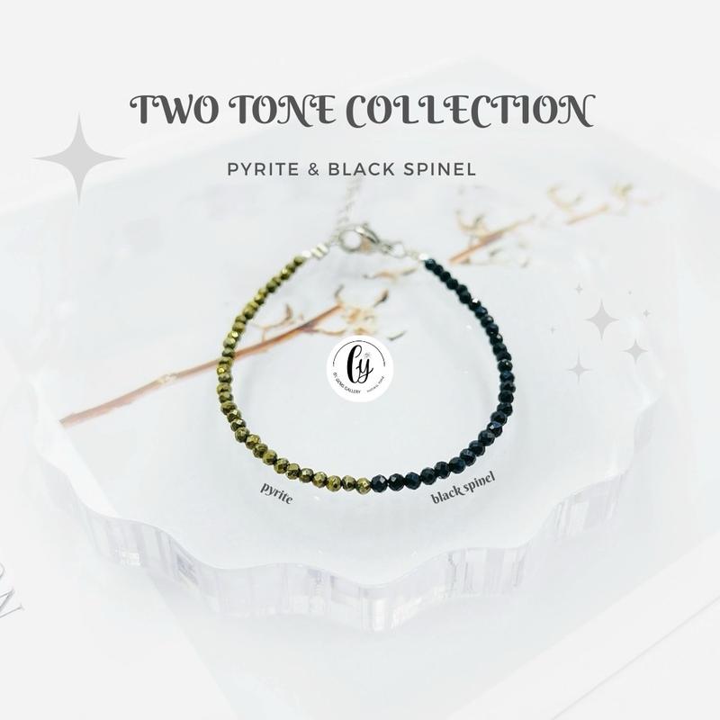 สร้อยข้อมือหินแท้Two Tone collection(หิน2ชนิดในชิ้นเดียว) - TikTok Shop ...