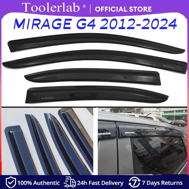Window Rain Visor For Mitsubishi Mirage G4 2012 -2024 Black High ...