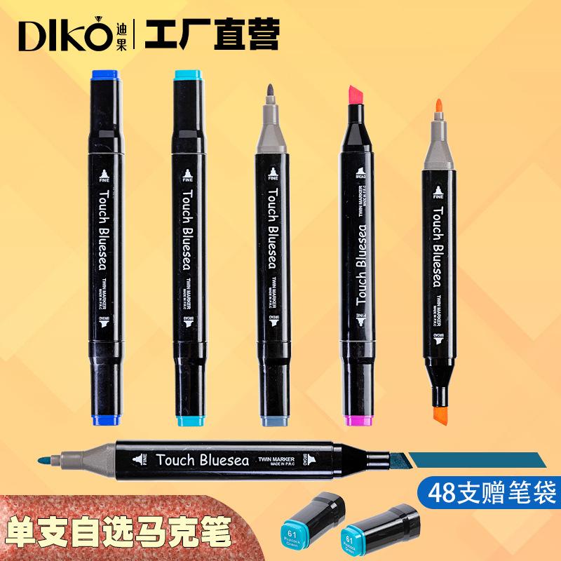 Pen Penanda Kekal, Dwi-Tip, Pek Isi Semula Tunggal, 48 Warna - TikTok ...